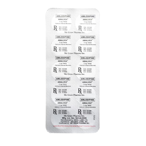 AMALVEX Amlodipine Besilate 5mg Tablet 1's price in the Philippines ...